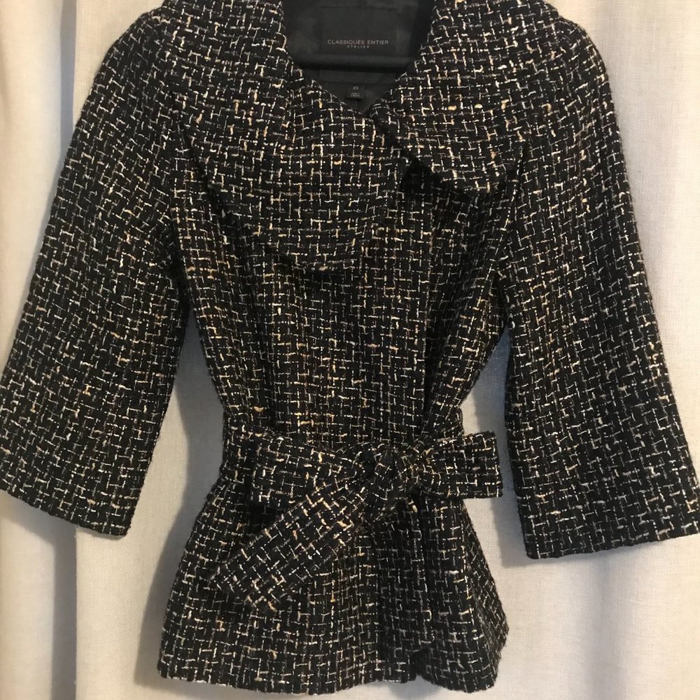 Classiques Entier Black Tweed Jacket - Gem